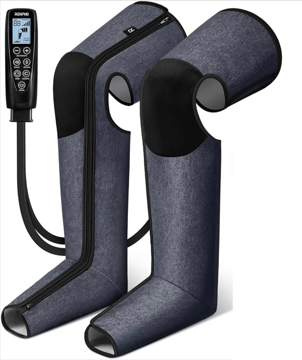 Air Pressure Leg Massager for Circulation and Relaxation, Calf Feet ...