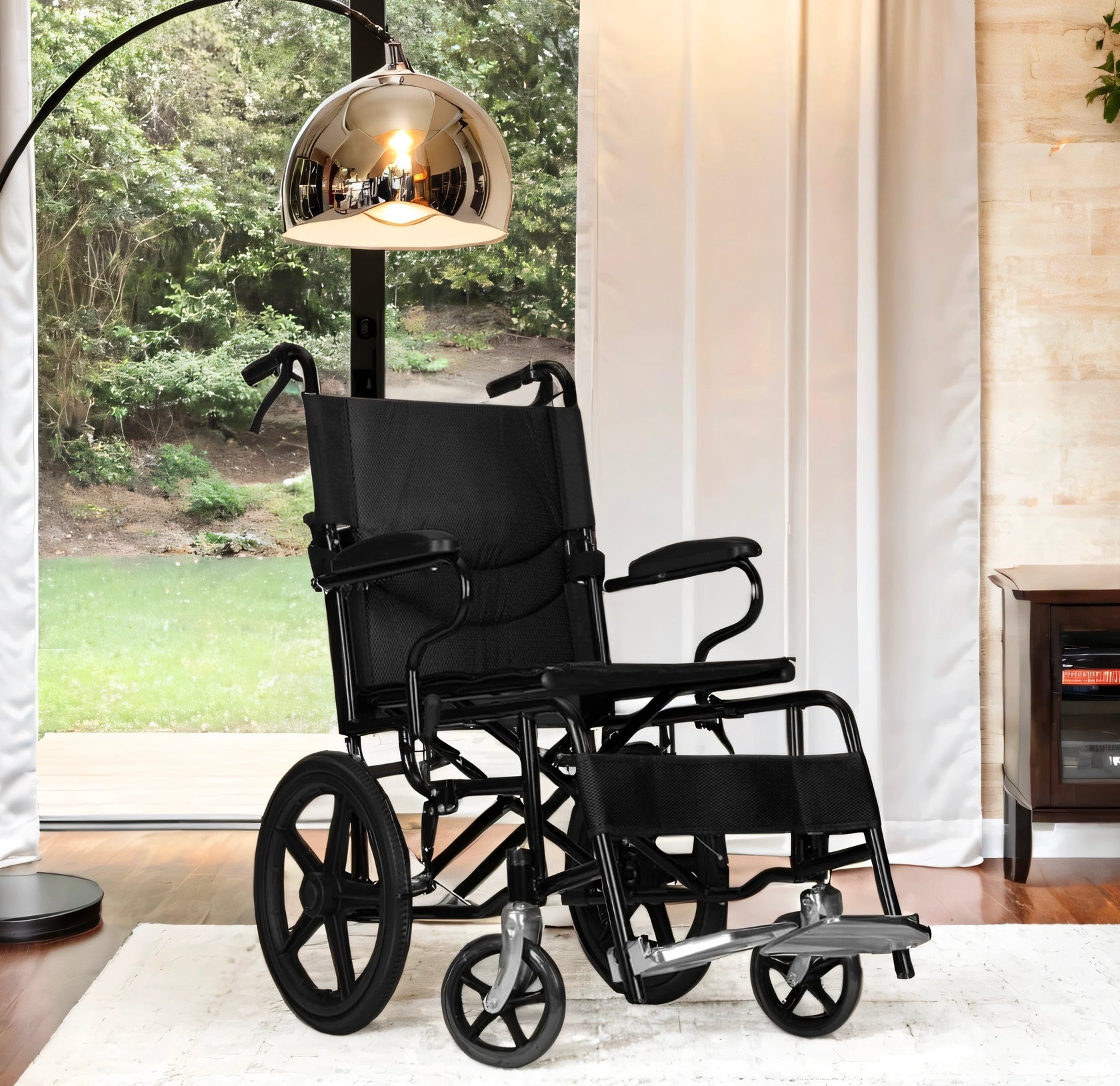 EasyFold Portable Folding Push Wheelchair | Travel – Mobility Delivery
