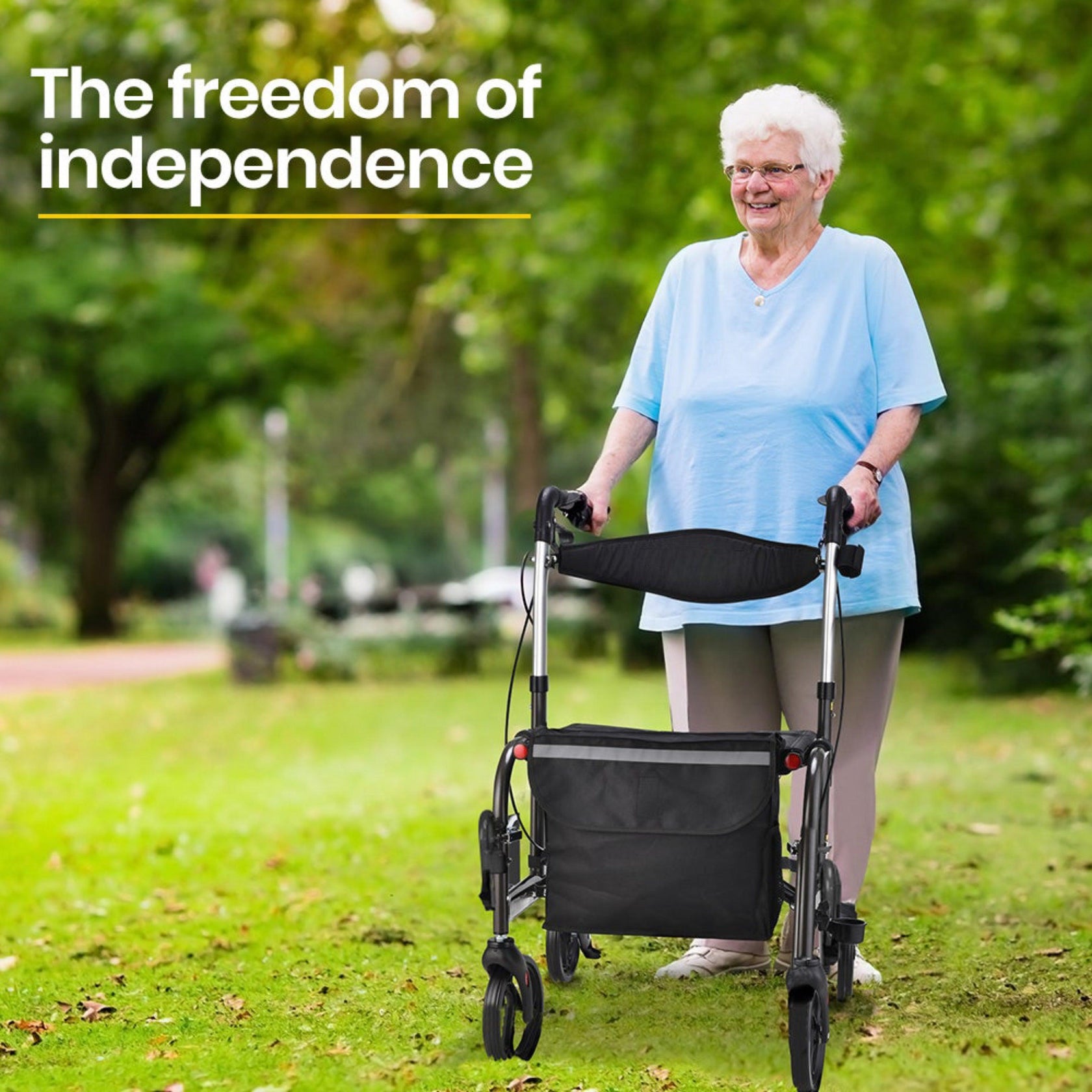 SmartRoller 2-in-1 Rollator Walker and Transit Wheelchair - Euro Style – Mobility Delivery