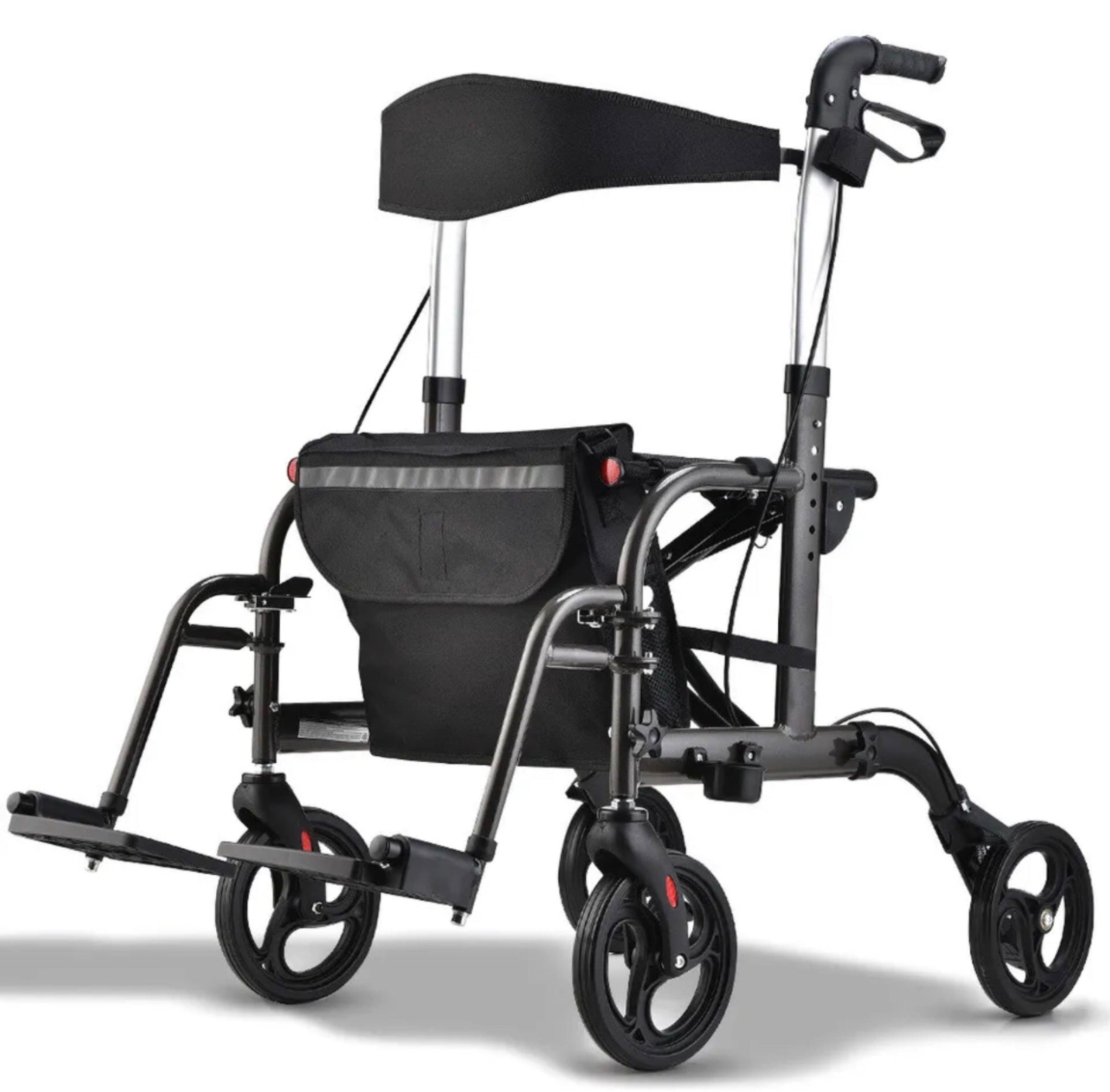 SmartRoller 2-in-1 Rollator Walker and Transit Wheelchair - Euro Style ...